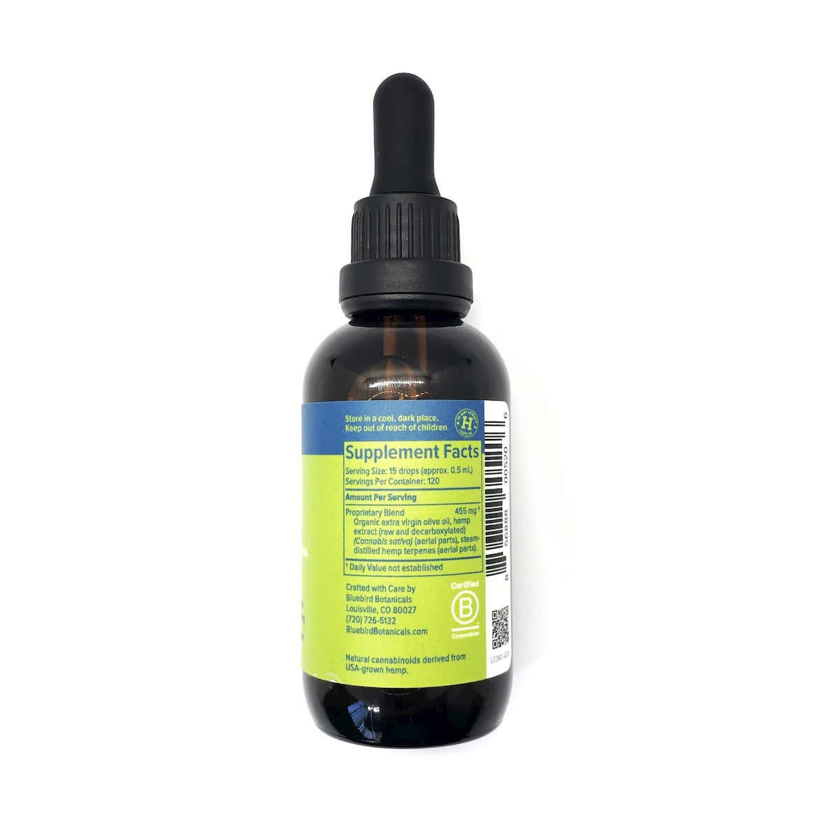 Bluebird Botanicals, Hemp Oil Complete, Full Spectrum, Natural Flavor ...