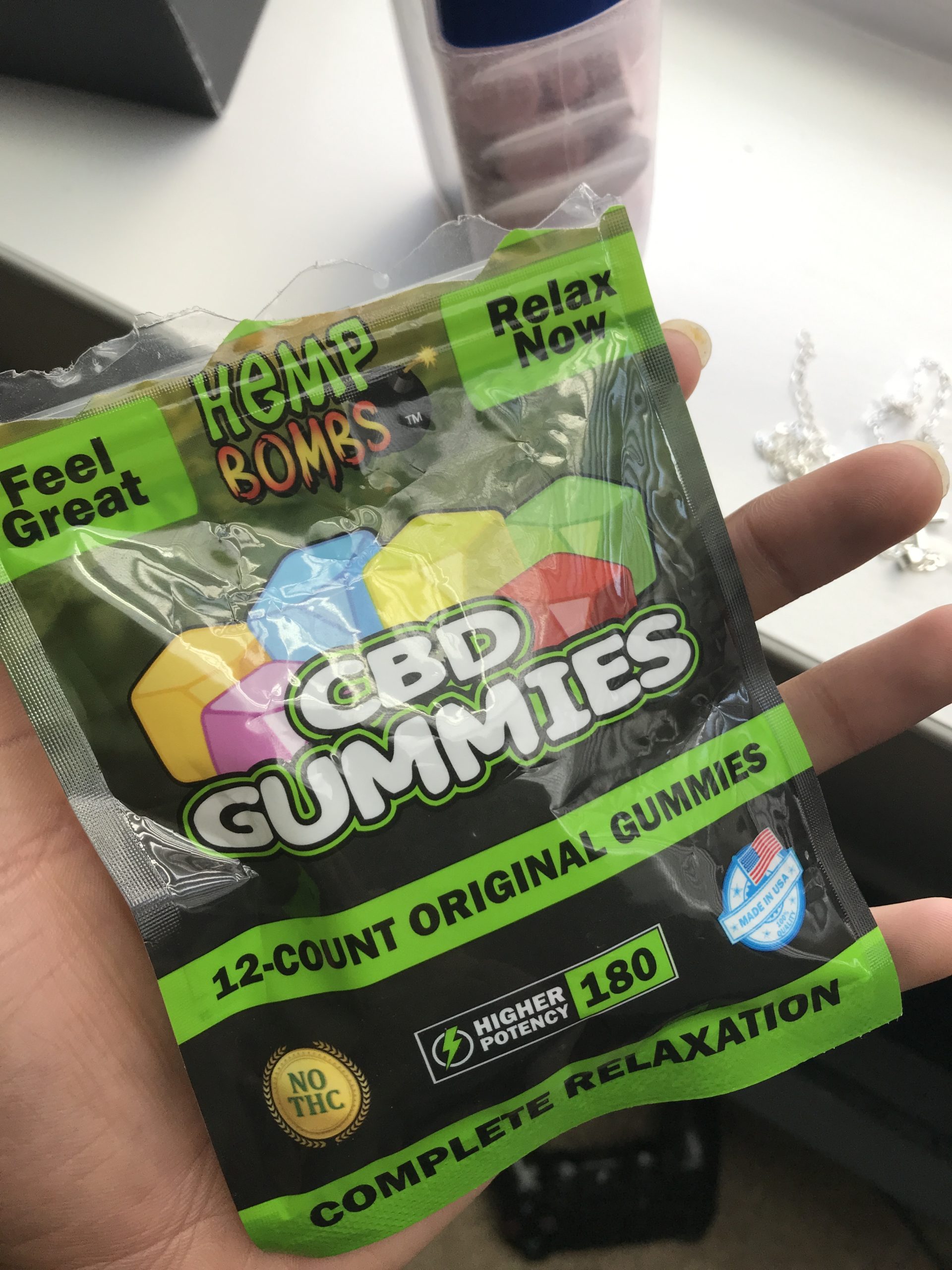 Hemp Bombs, CBD Gummies, High Potency Max Strength, 20ct, 600mg CBD ...