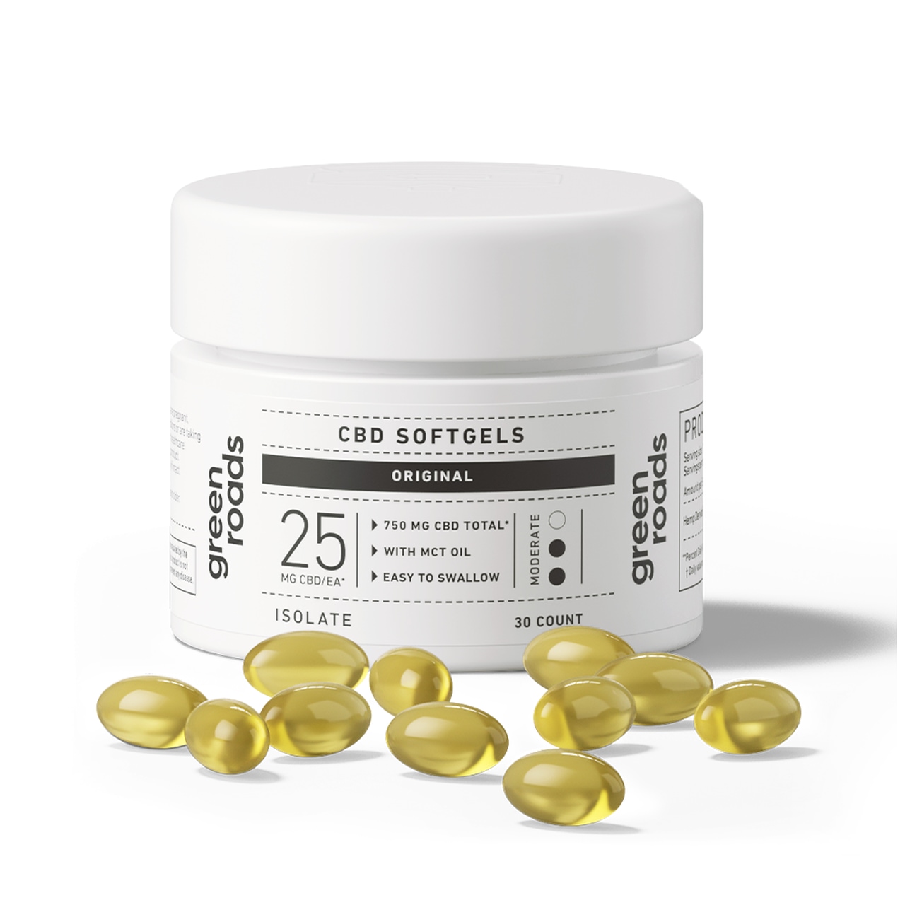 Green Roads, CBD Softgels, Isolate THC-Free, 30-Count, 750mg CBD - CBD ...