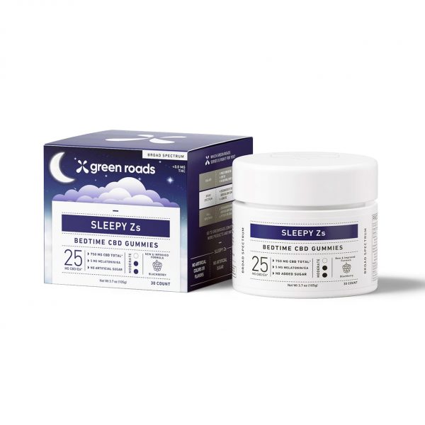 Green Roads, Sleepy Zs CBD Gummies with Melatonin, Broad Spectrum THC ...