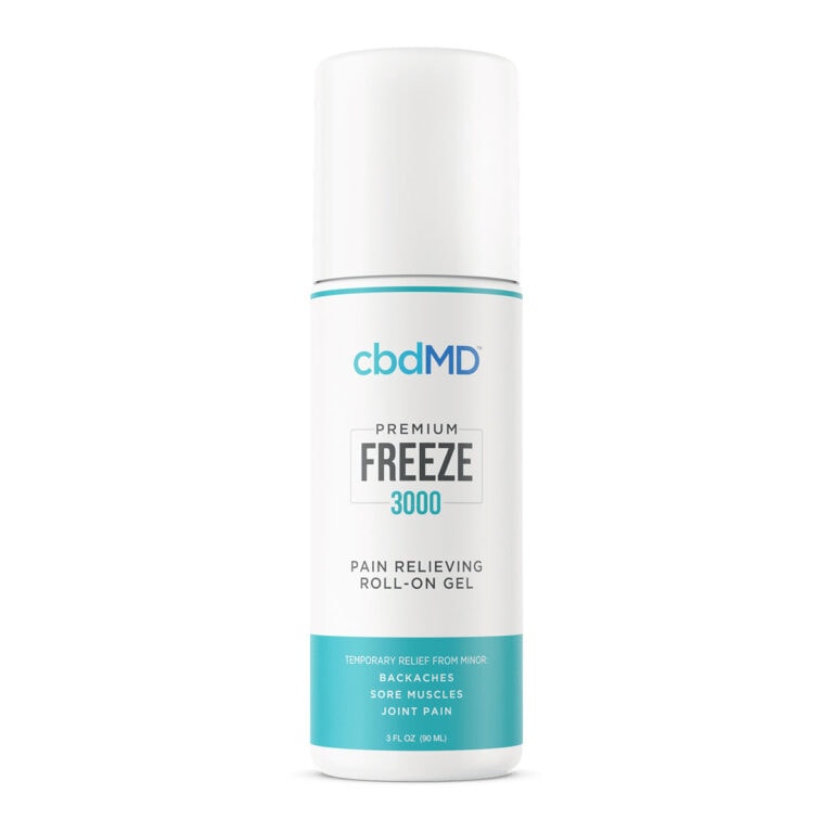 cbdMD, CBD Freeze Roller Gel, Broad Spectrum THC-Free, 3fl oz, 3000mg ...