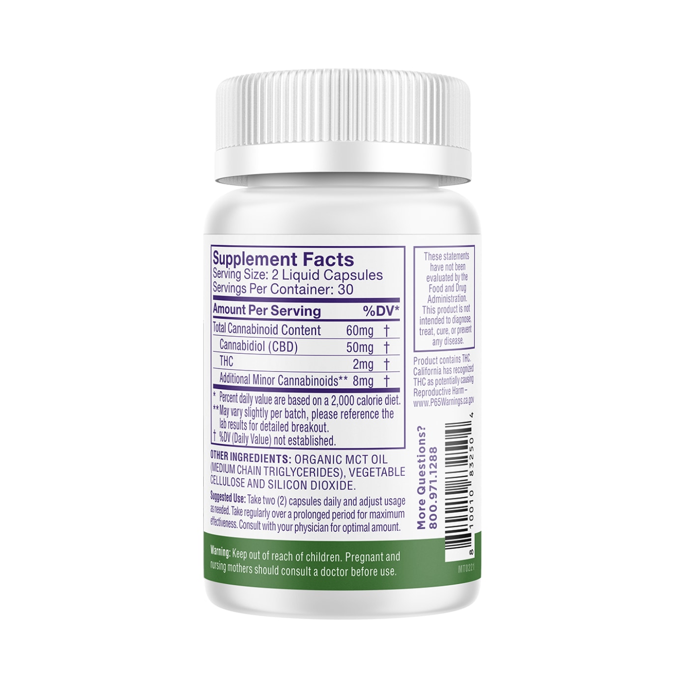 Medterra, True Full Spectrum CBD Capsules, 60ct, 1500mg CBD - CBD.market Medterra, True Full Spectrum CBD Capsules, 60ct, 1500mg CBD - CBD.market
