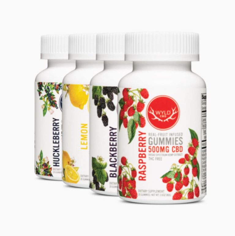 Wyld CBD, Raspberry Gummies, Broad Spectrum THC-Free, 40ct, 1000mg CBD ...