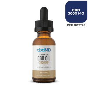 cbdMD, CBD Oil Tincture, Broad Spectrum THC-Free, Natural Flavor, 1oz, 3000mg CBD - CBD.market