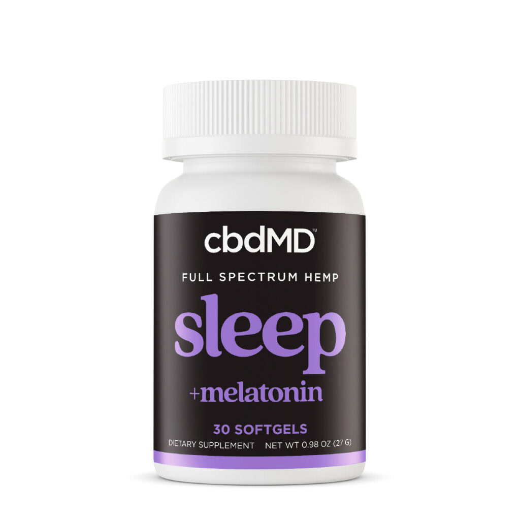 cbdMD, CBD Softgels Sleep PM, Full Spectrum, 30ct, 1500mg CBD - CBD.market