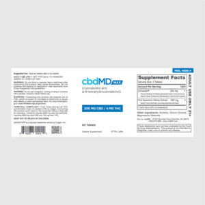 cbdMD, MAX For Pain CBD+THC Tablets, Full Spectrum, 60ct, 120mg THC ...