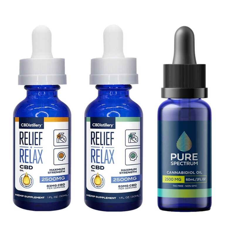 2500 mg CBD Oil Tinctures | Buy CBD Oils With 2500 mg of CBD Per Bottle ...
