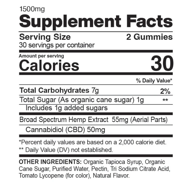 CBDfx, Original Mixed Berry CBD Gummies, Broad Spectrum THC-Free, 60ct ...