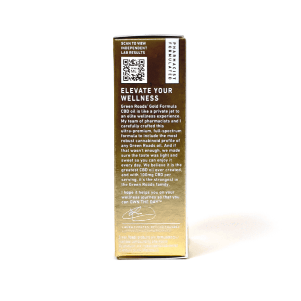 Green Roads, Gold CBD Oil 100mg, Full Spectrum, 1fl oz, 3000mg CBD ...