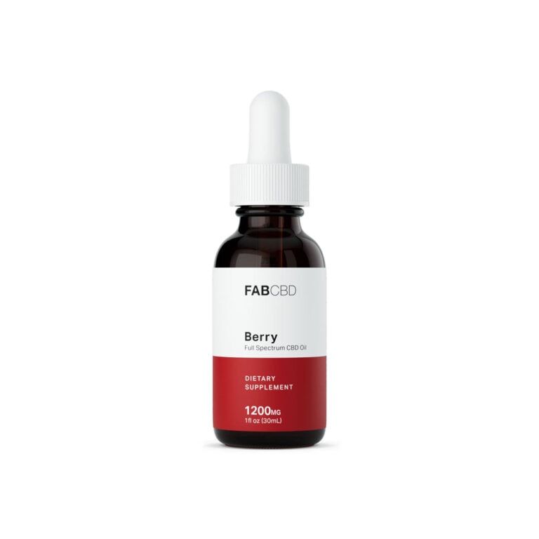 Fab CBD, CBD Oil, Berry, Full Spectrum, 1fl oz, 1200mg CBD - CBD.market