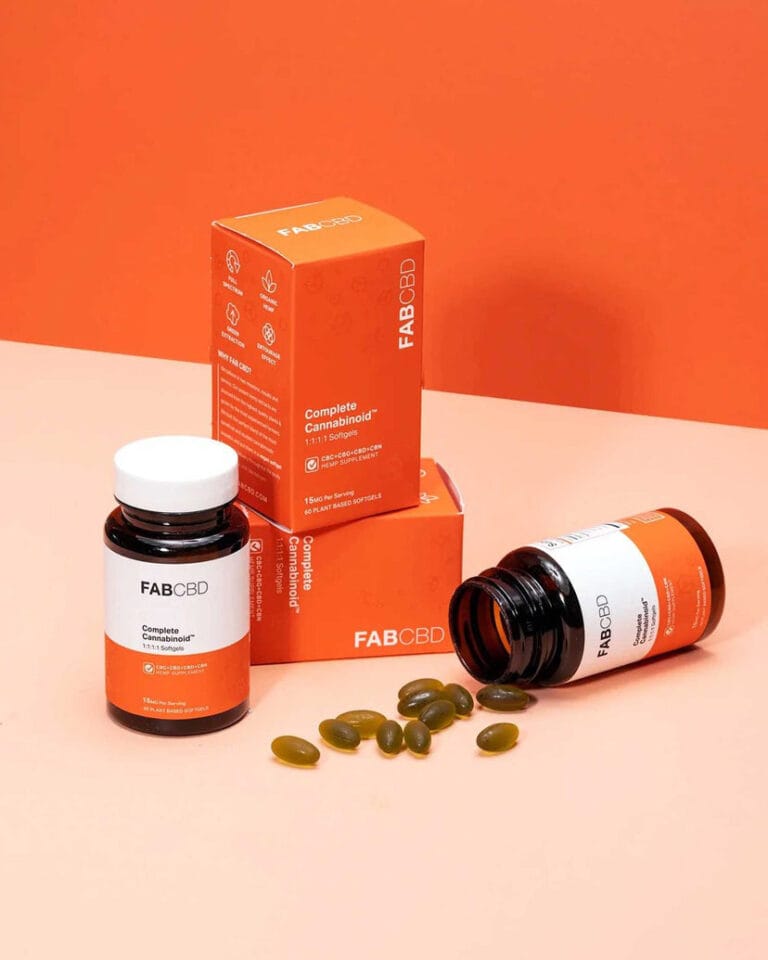 Fab CBD, Complete Cannabinoid CBD Softgels, Full Spectrum, 60ct, 225mg ...