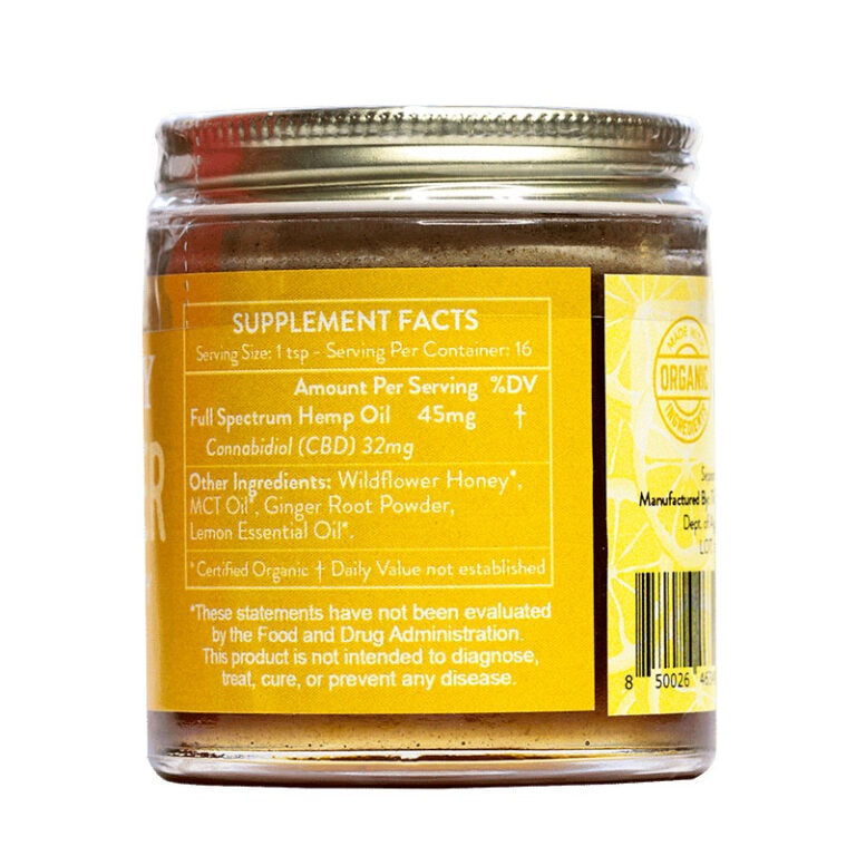 The Brothers Apothecary, Lemon Ginger Organic CBD Honey, Full Spectrum ...