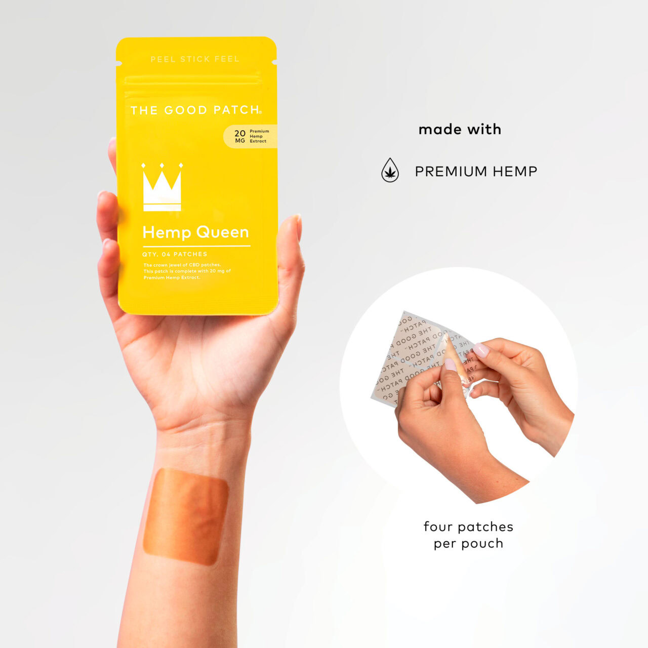 The Good Patch, Hemp Queen Patch, Isolate THC-Free, 4ct, 80mg CBD - CBD ...